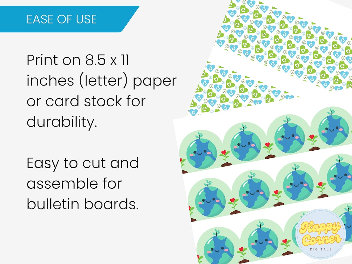 Earth Day Bulletin Board Borders World Environment Day Borders ...