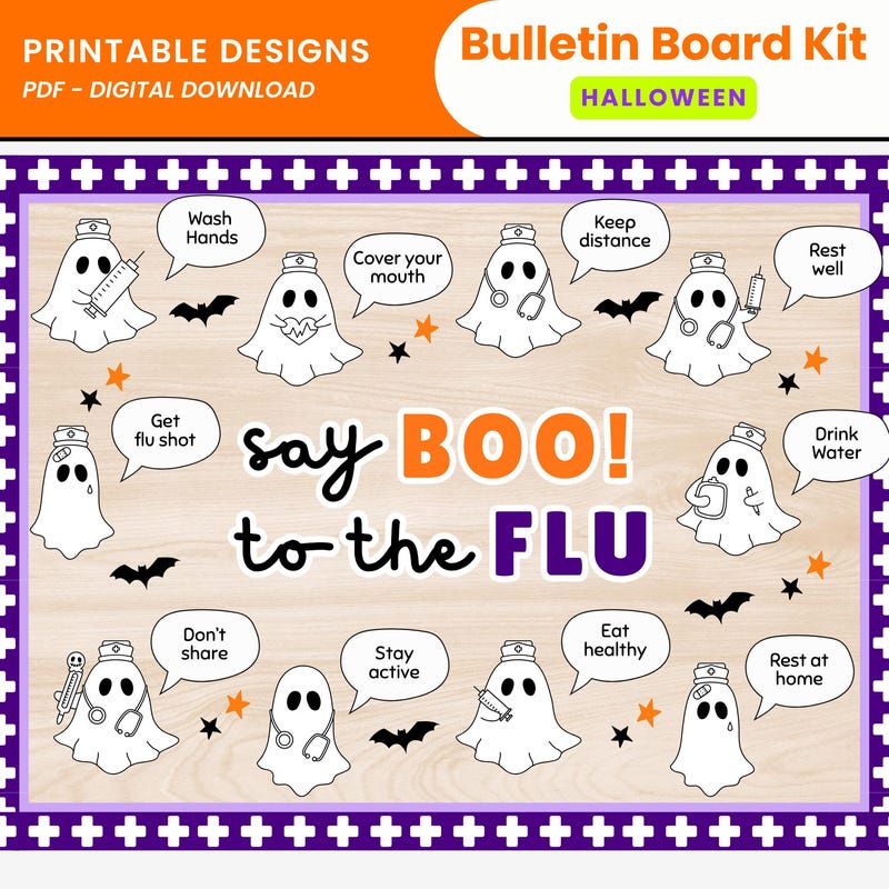 Say Boo to the Flu - Etsy