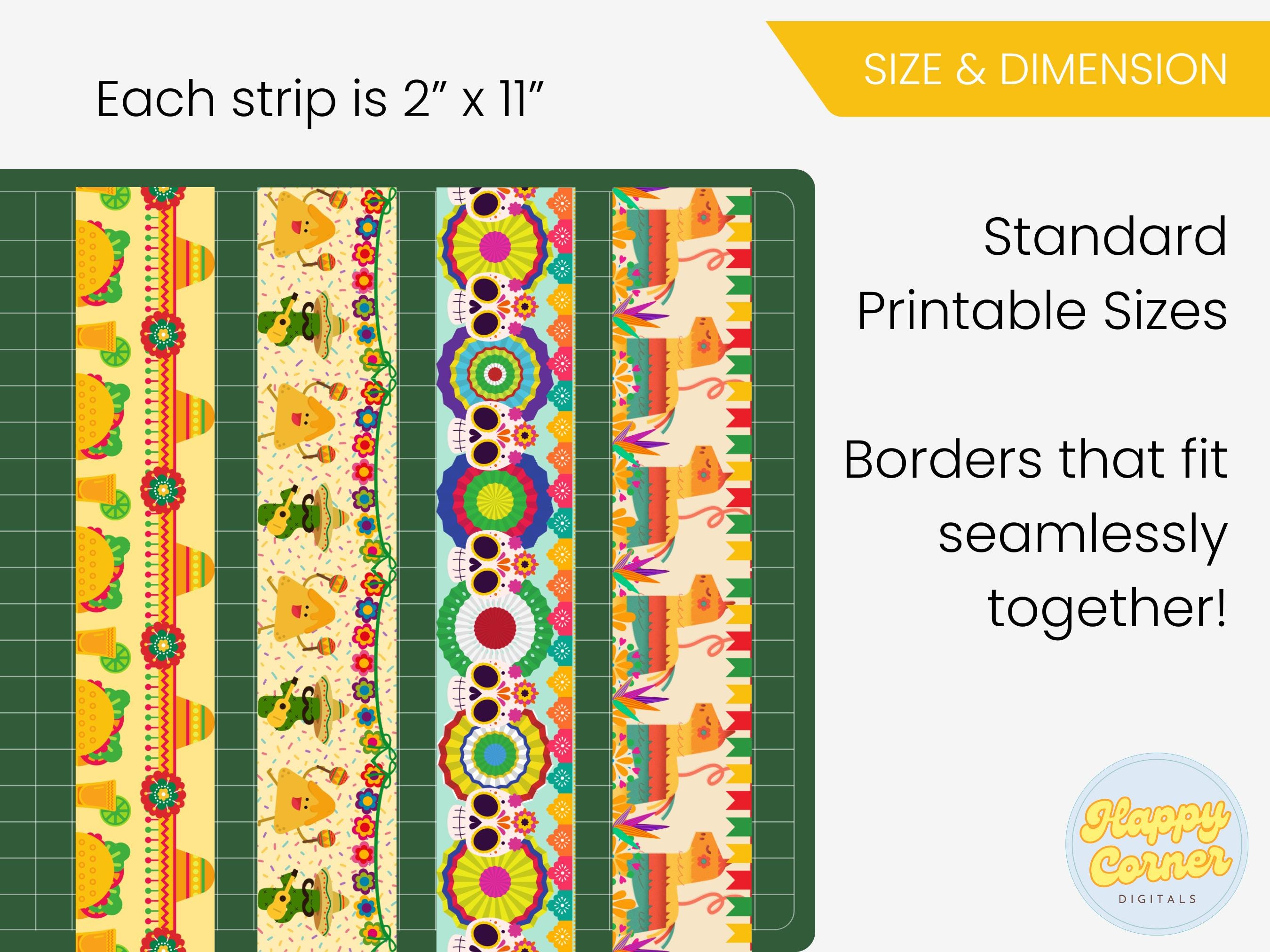 Cinco De Mayo Bulletin Board Borders for Classroom Display Colorful ...