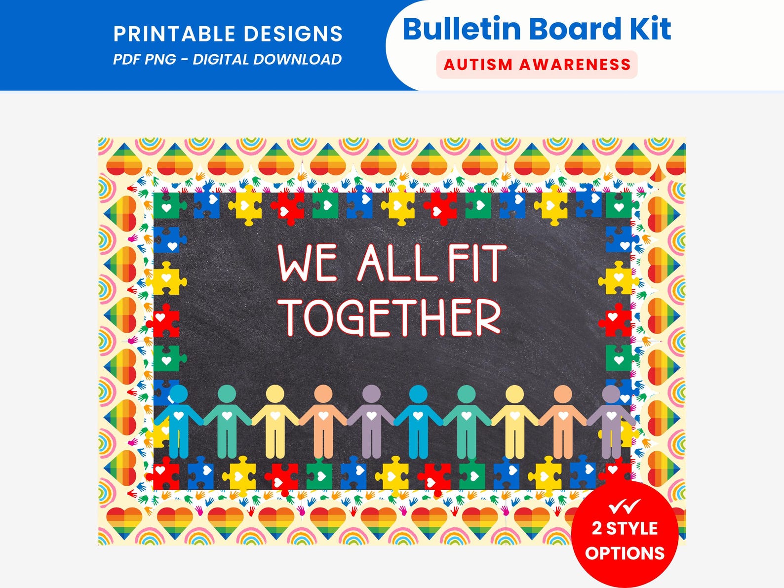 Autism Awareness Bulletin Board Kit Special Education Classroom Display ...