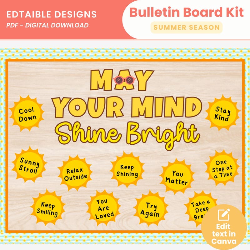 Summer Health Bulletin Board Ideas - Etsy