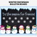 Winter Snowman Pun Bulletin Board Kit Printable Snow Bulletin Display ...