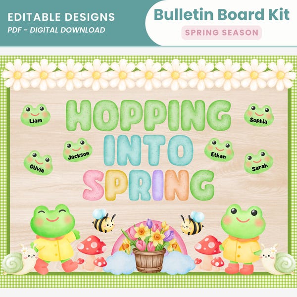 Frogs Bulletin Board - Etsy