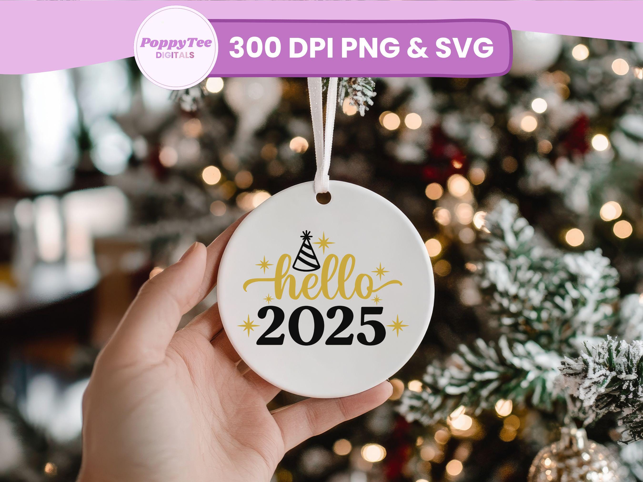 Hello 2025 New Year Shirt Design Sublimation Holiday Celebration Shirt ...