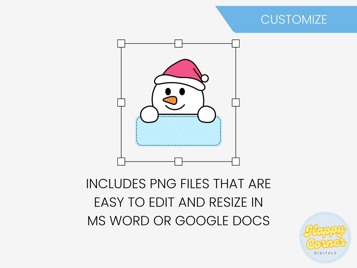 Snowman Cubby Name Tags Editable Boy and Girl Locker Name Tags Cute ...