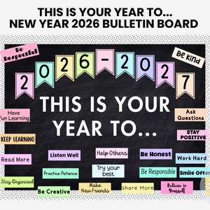 This is Your Year Bulletin Board Kit Printable Make Your Own New Year ...