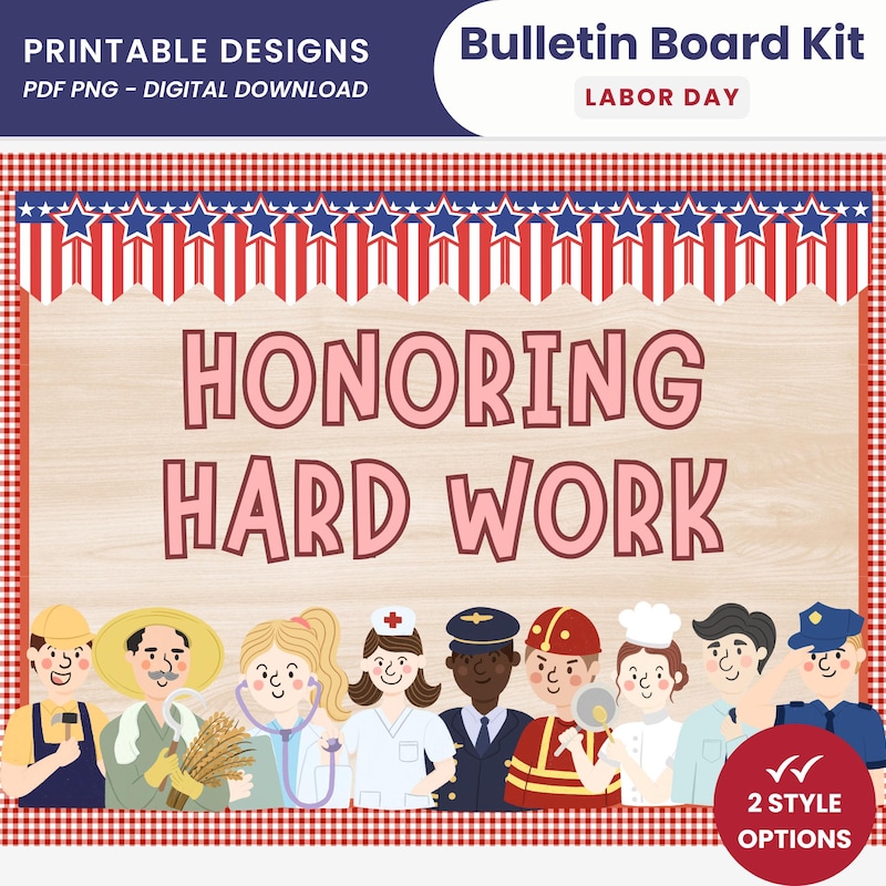 Labor Day Bulletin Board - Etsy