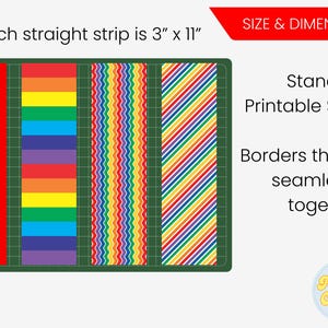Pride Month Bulletin Board Borders Printable Pride Border Display ...