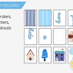 Every Snowflake is Unique Winter Bulletin Board Kit Editable Christmas ...