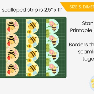 Honey Bee Bulletin Board Borders for Classroom Display Printable Cute ...