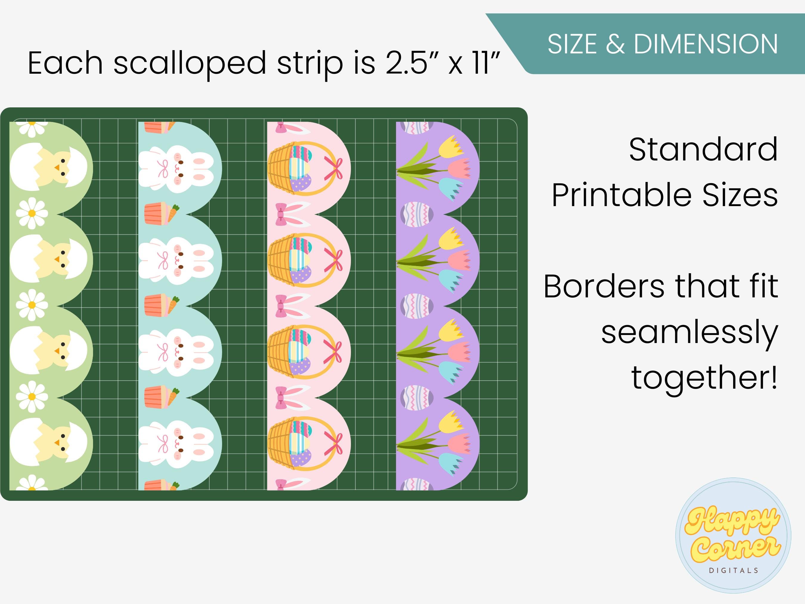 Easter Borders for Bulletin Board Display Printable Spring Bulletin ...