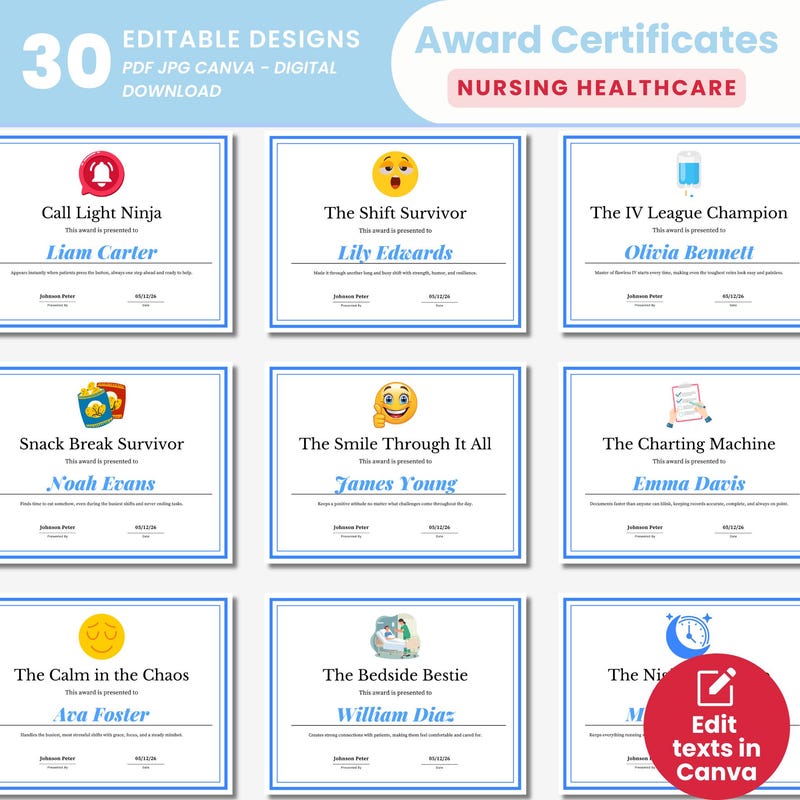 Nurse Superlative Awards - Etsy