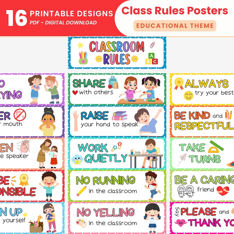 Classroom Rules - Etsy