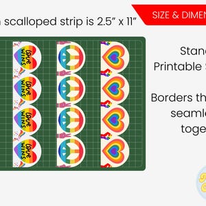 Pride Month Bulletin Board Borders Printable Pride Border Display ...