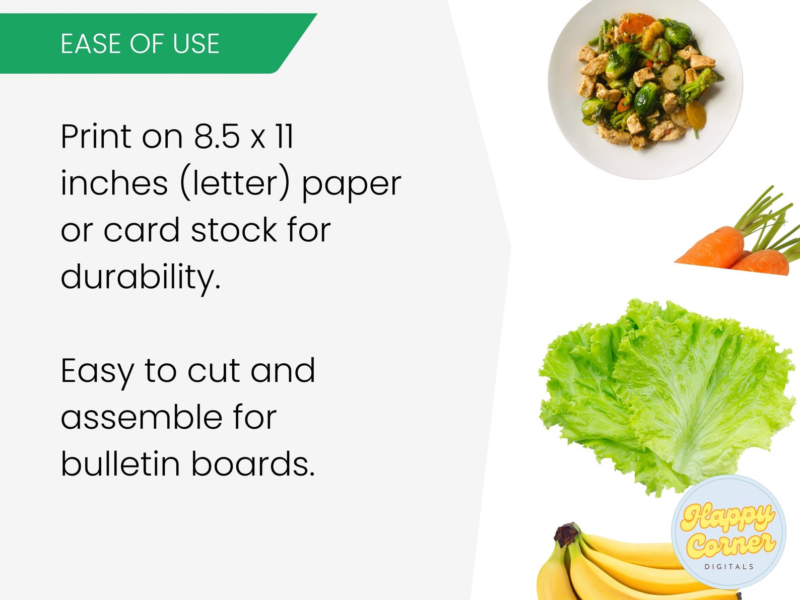 March Into National Nutrition Month Bulletin Board Kit Printable Spring ...