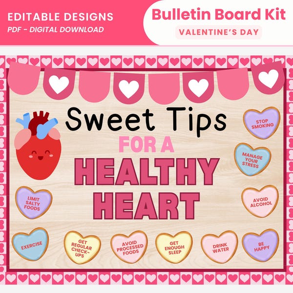 Heart Healthy Bulletin Boards - Etsy