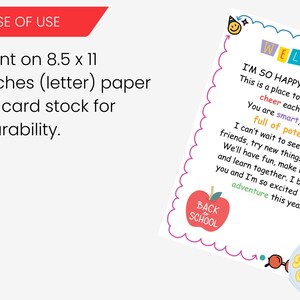 First Day of School Editable Letter for Students Welcome Back to School ...