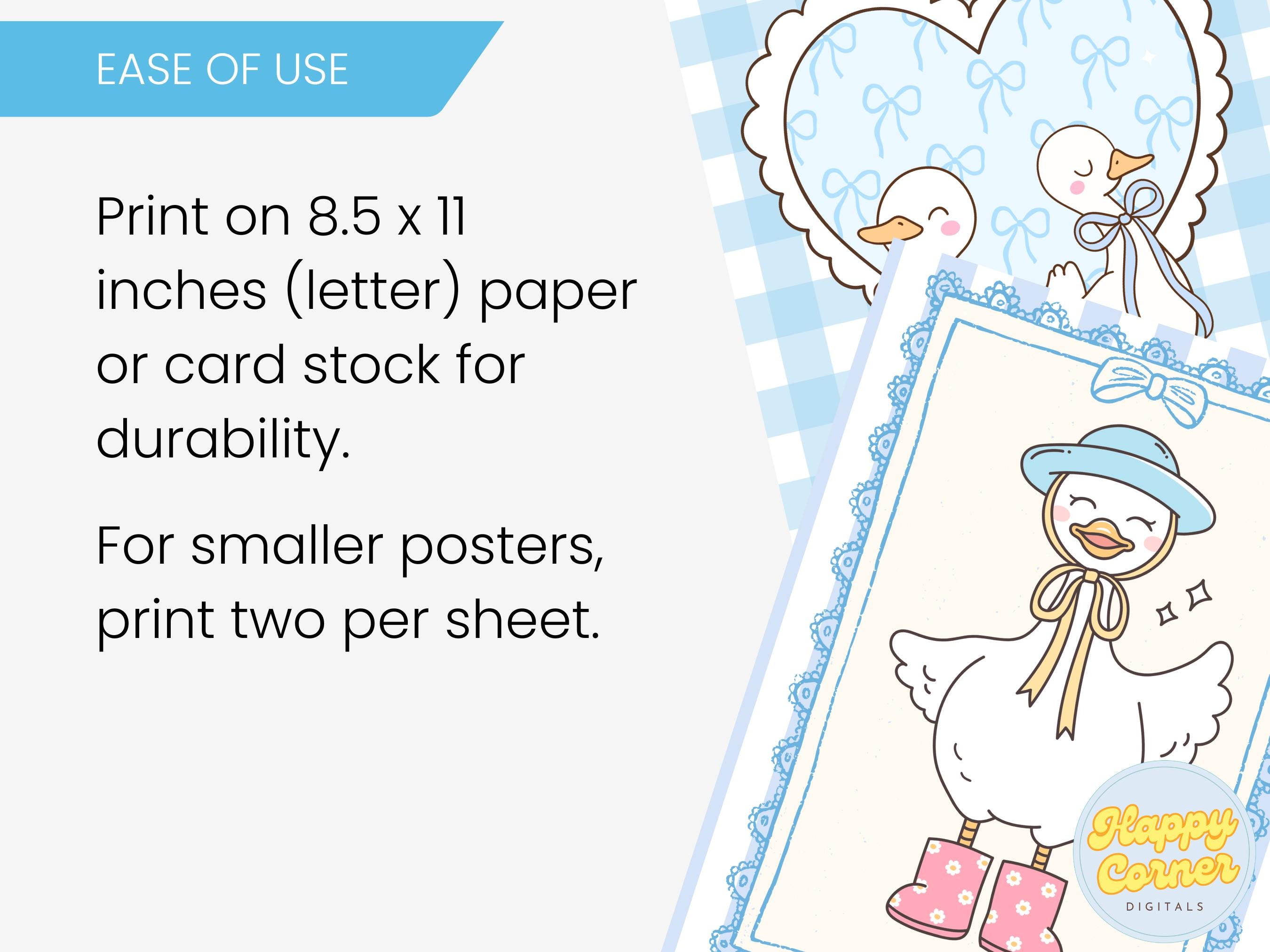 Silly Goose Coquette Bulletin Posters Display Printable Back to School ...