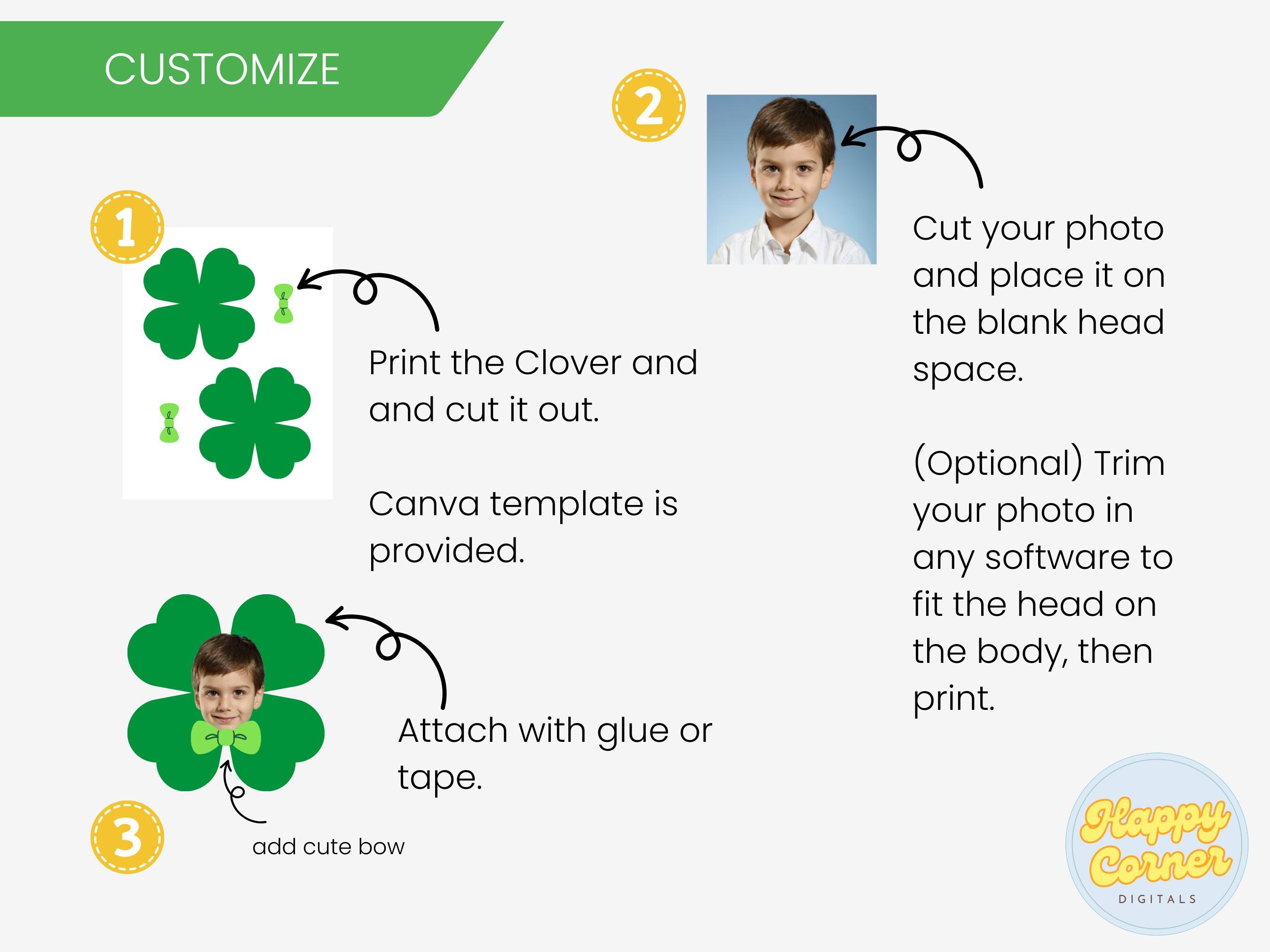 Cutest Clovers Add Children Faces St. Patrick's Day Bulletin Board Kit ...