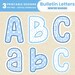 Chevron PRINTABLE Alphabet Clipart, School Bulletin Board Letters ...