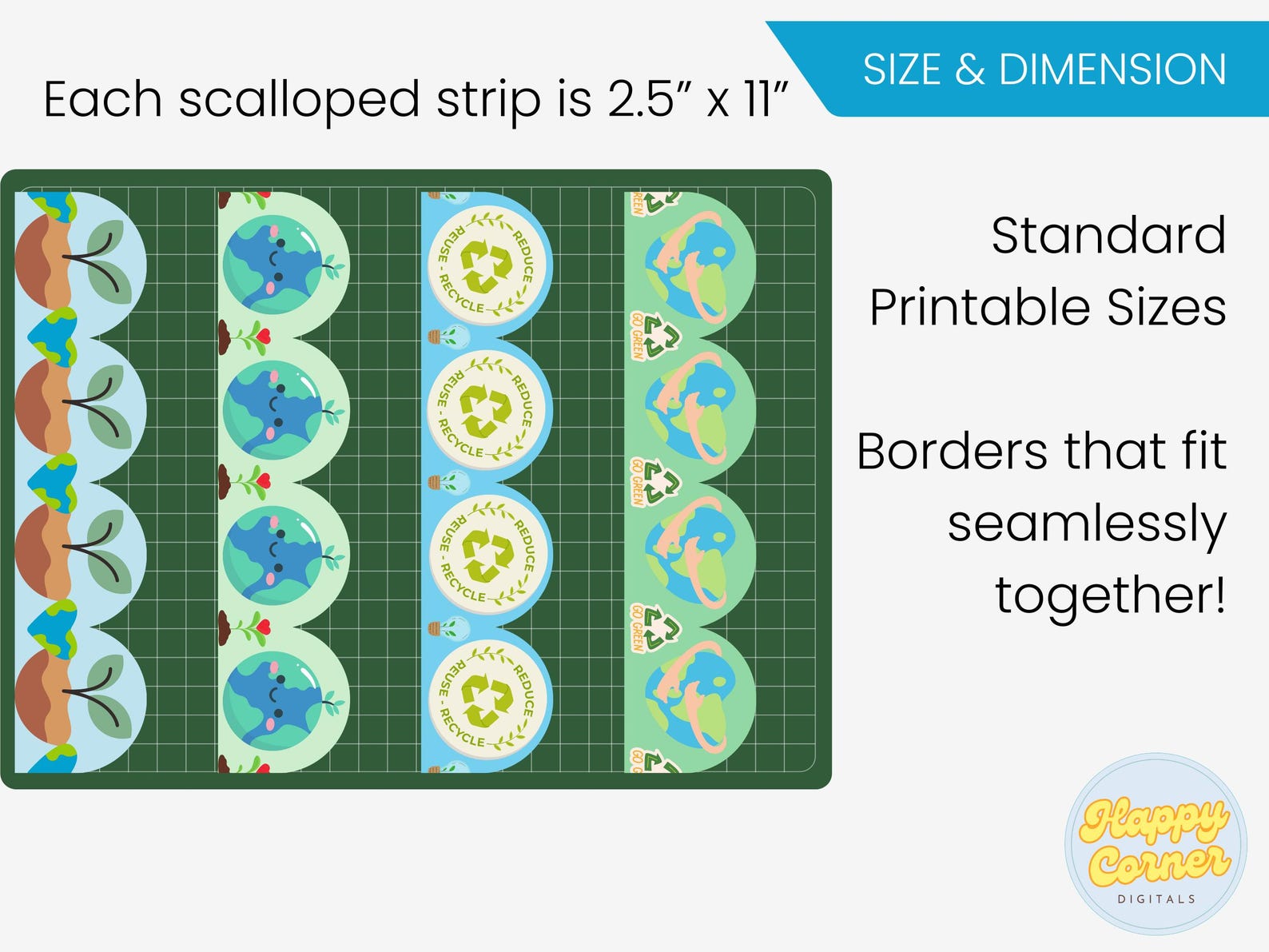 Earth Day Bulletin Board Borders World Environment Day Borders ...