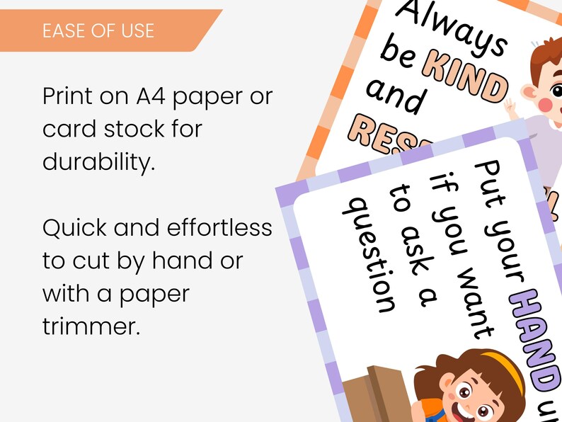 Pastel Retro Classroom Rules Bulletin A4 Posters Printable Groovy ...