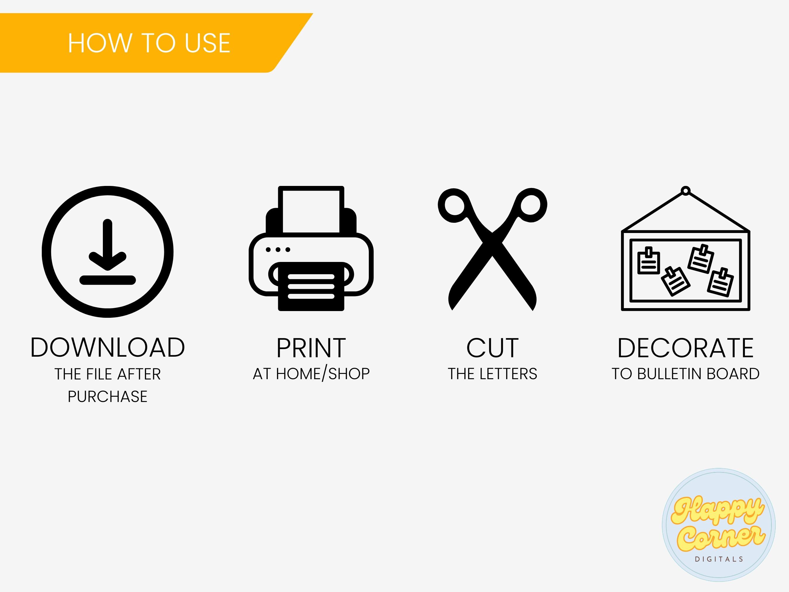 Honey Bee Bulletin Letters Printable Bumblebee Bulletin Title Bee ...