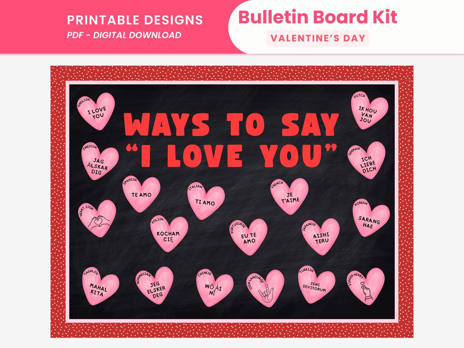 Ways to Say I Love You in Different Languages and Hand Signs Valentine ...