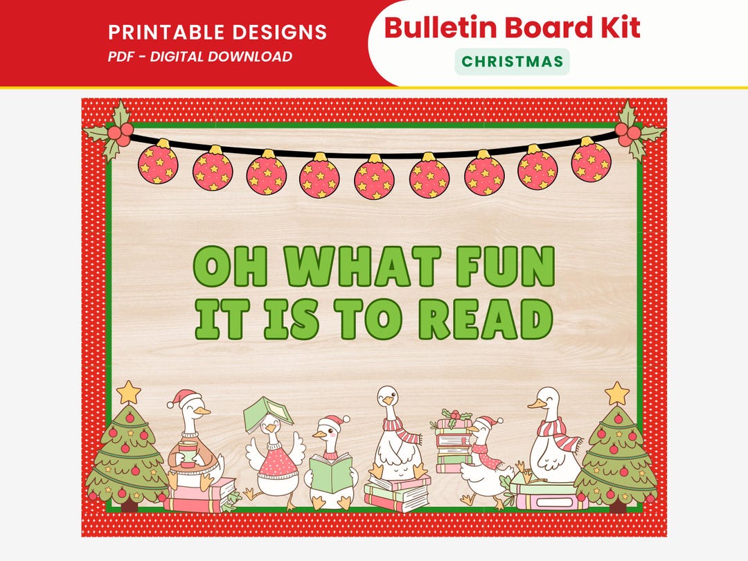 Silly Goose Books Bulletin Board Kit Printable Silly Goose Reading ...