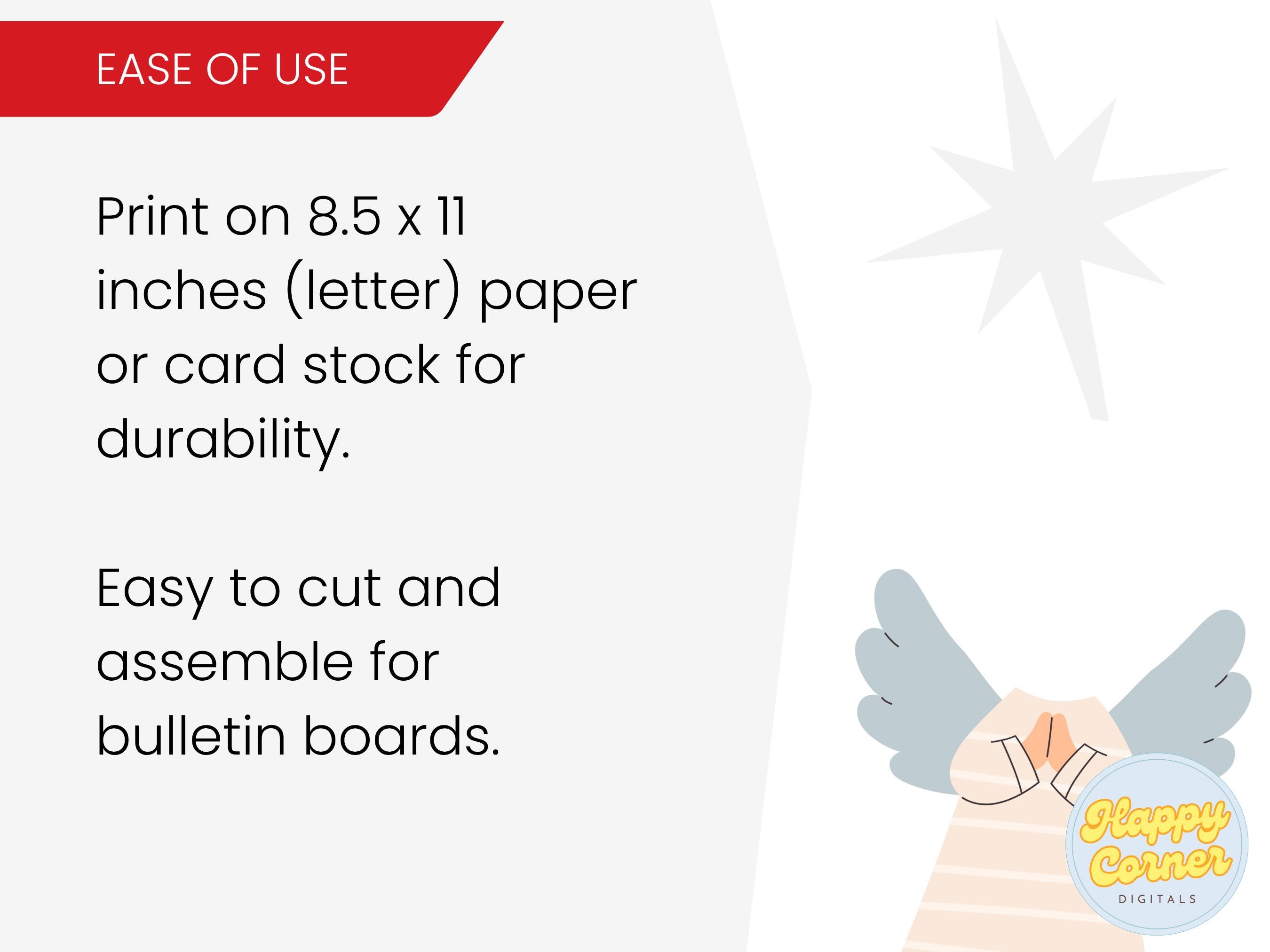 Church Christmas Bulletin Board Kit Editable Nativity Angels Add Your ...