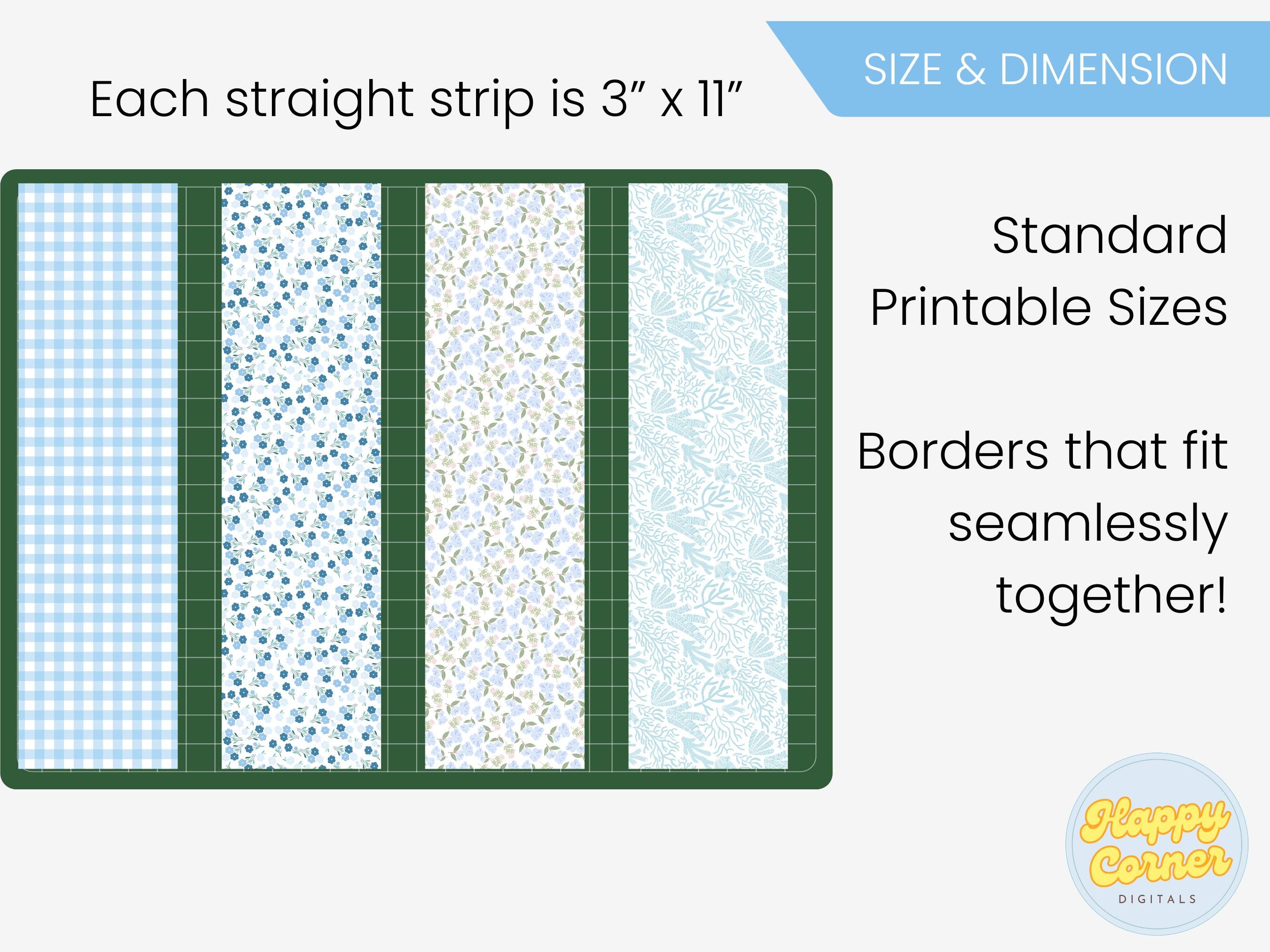 Preppy Blue Bulletin Board Borders Printable Coquette Blue Boarders ...