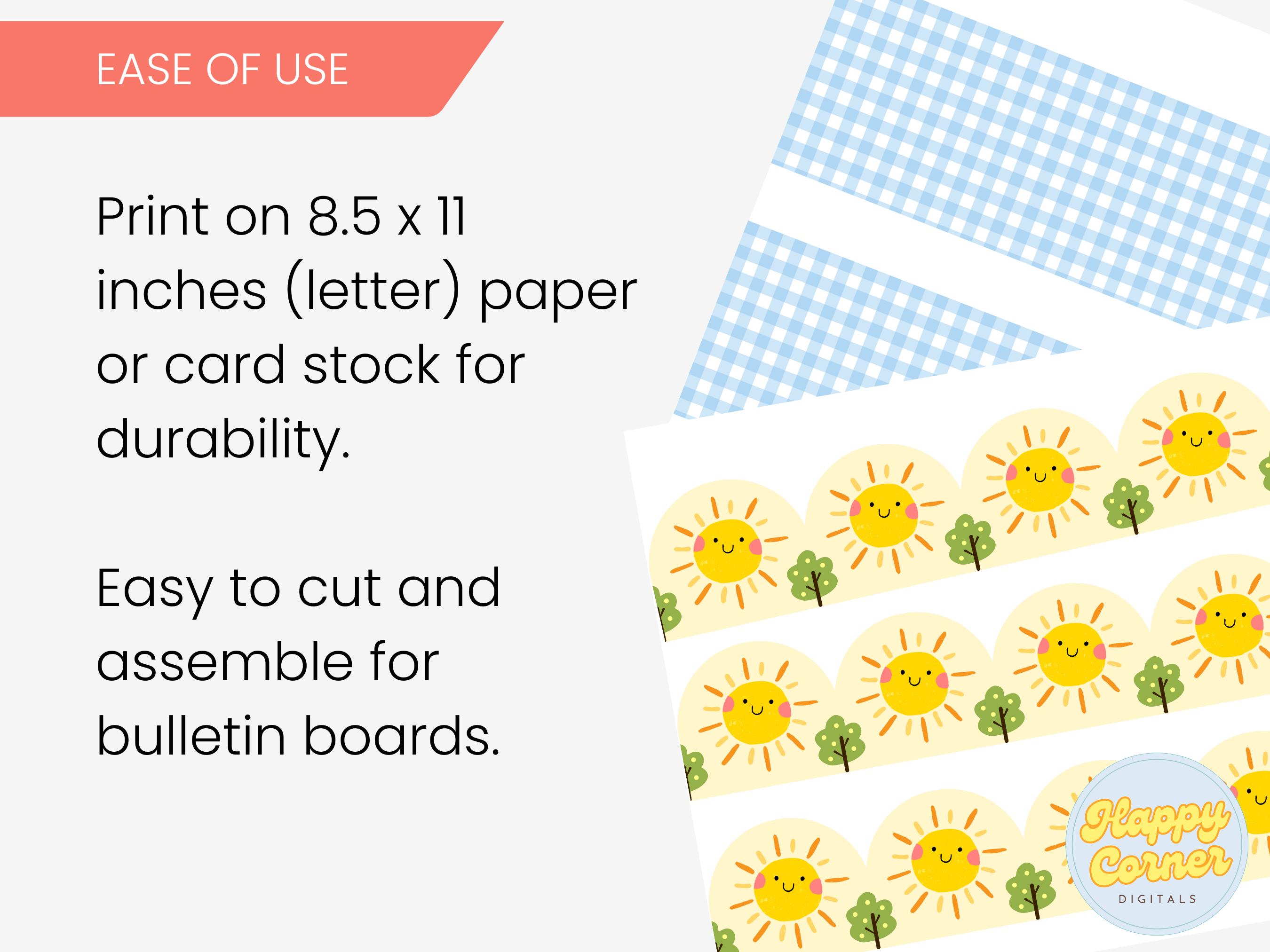 Summer Sunshine Bulletin Board Border Strips Summer Classroom Display ...