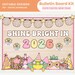 Pastel Retro Shine Bright in 2026 With Disco Ball Name Tags Bulletin ...