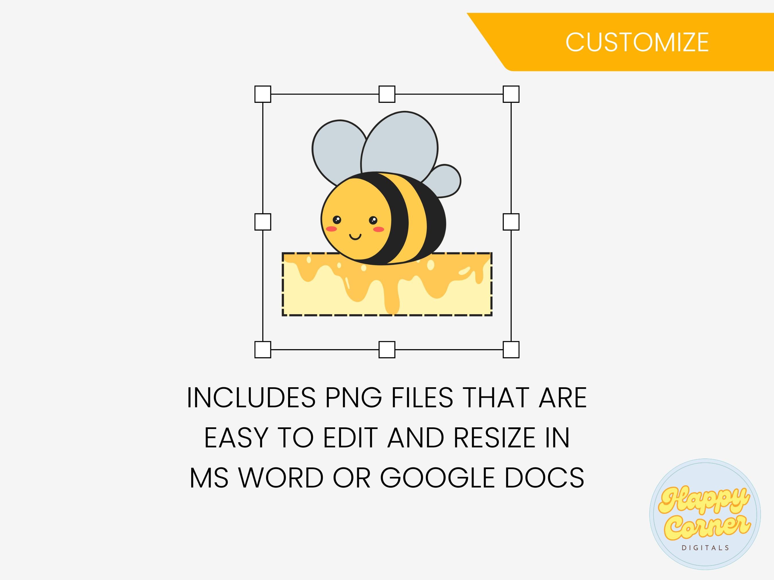 Honey Bee Cubby Name Tags Printable Bee Student Name Tags Cute Bumble ...