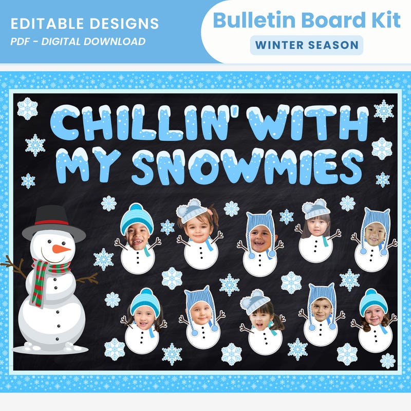 Chillin With My Snowmies Bulletin Board - Etsy
