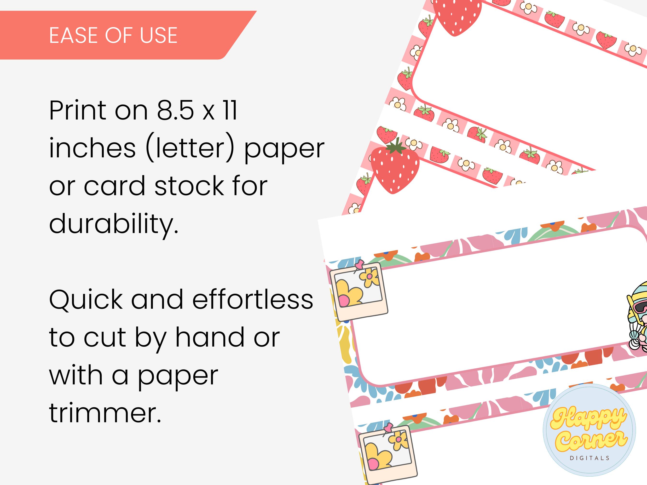 Summer Desk Name Tags Printable Summer Student Names Tags Editable Cute ...