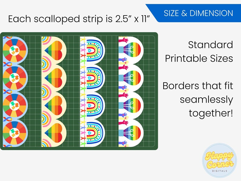 Autism Awareness Bulletin Board Border Printable Autism Border ...