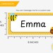 Honey Bee Desk Name Tags Printable Bee Student Name Tags Bumble Bee ...