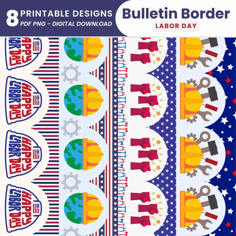 Labor Day Bulletin Board - Etsy