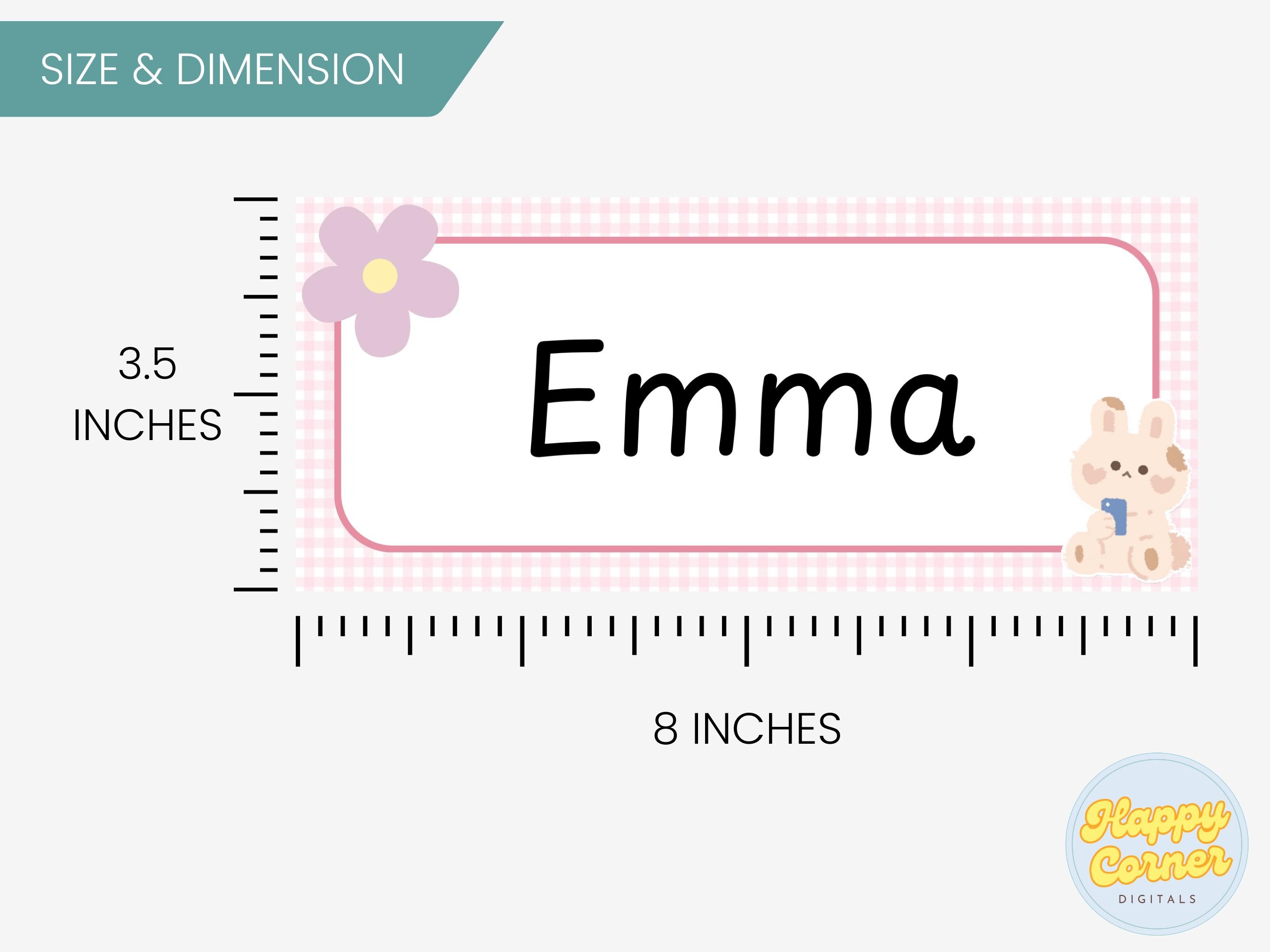 Spring Name Tags Editable Desk Name Labels for Students Name Tags for ...