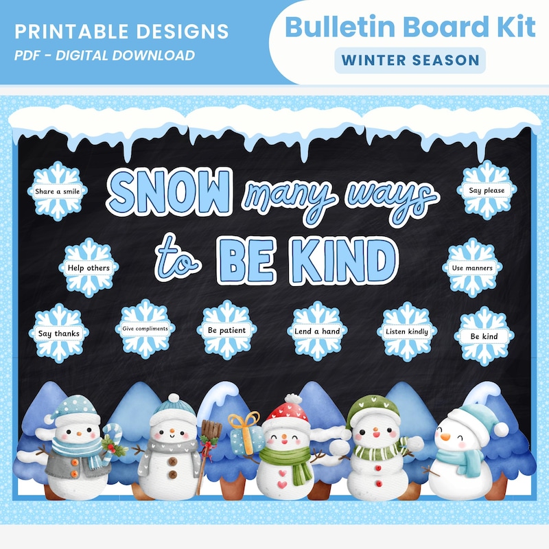 Snowflake Bulletin Board Ideas - Etsy