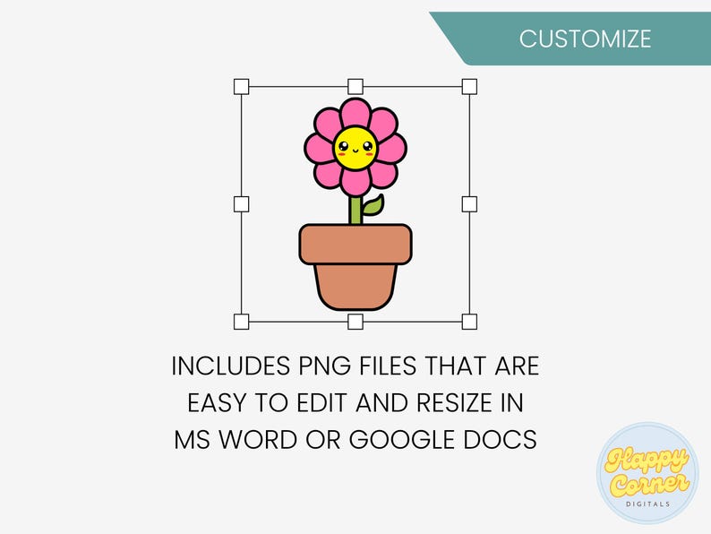 Spring Flower Pot Cubby Name Tags Editable Student Name Tags for Kids ...