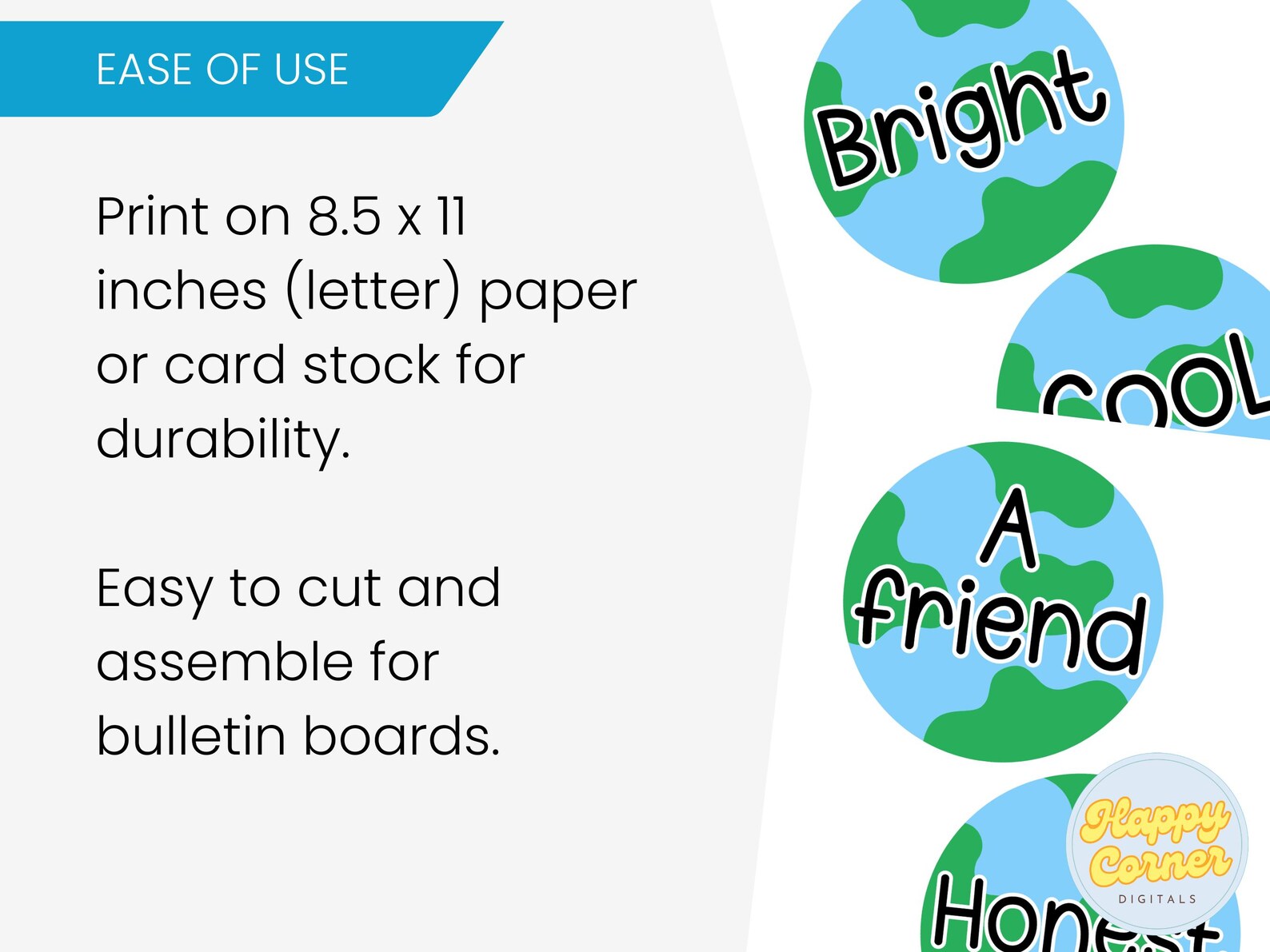 Earth Day Motivational Bulletin Board Kit Printable Inspirational ...