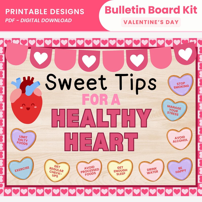 Heart Health Bulletin Boards - Etsy