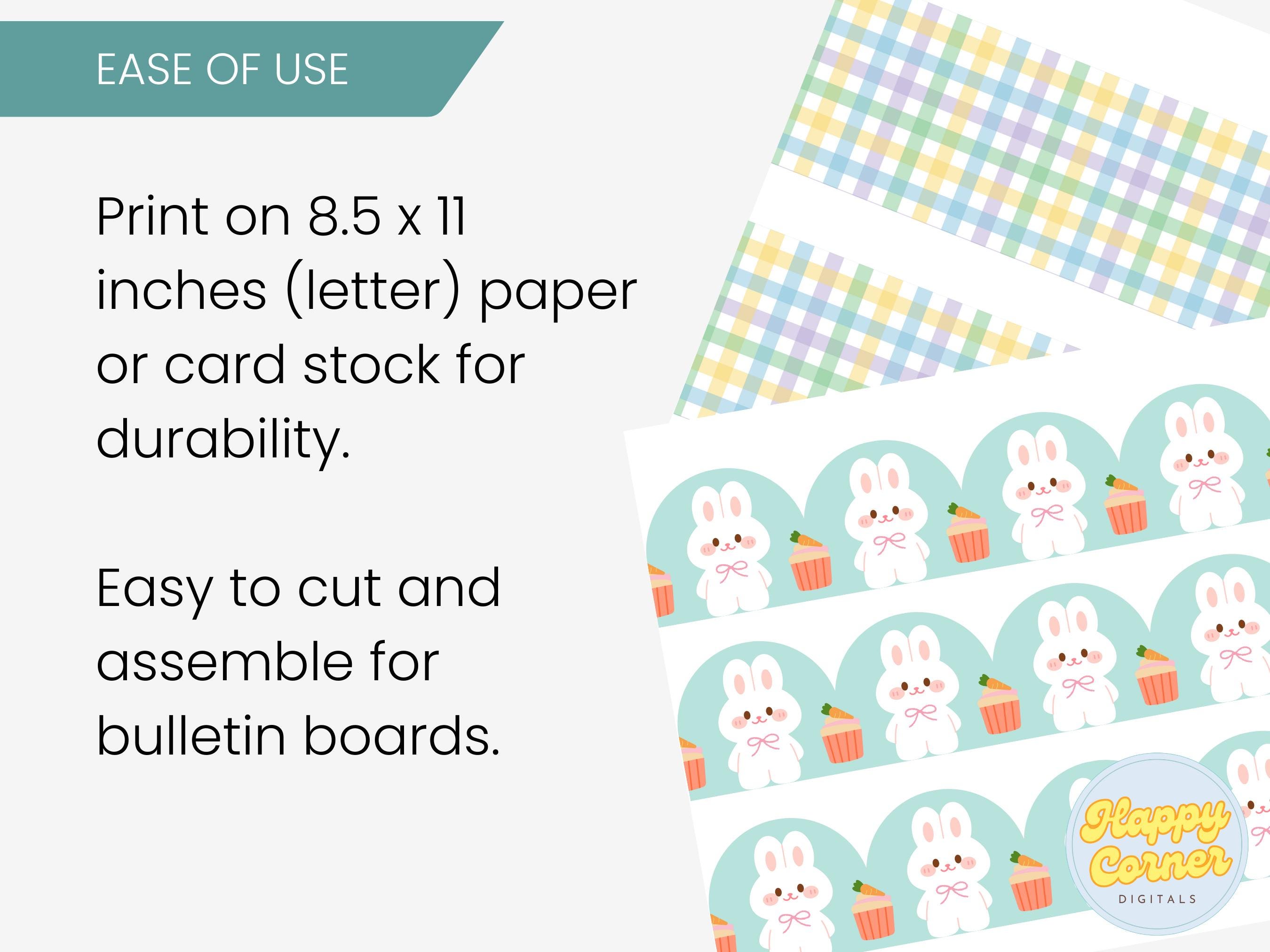Easter Borders for Bulletin Board Display Printable Spring Bulletin ...