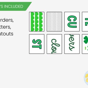 Cutest Clovers Add Children Faces St. Patrick's Day Bulletin Board Kit ...