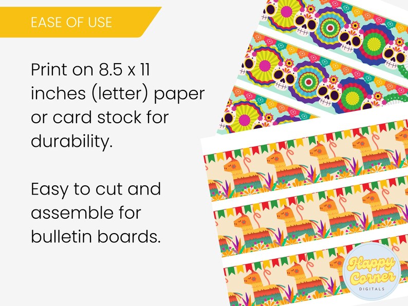Cinco De Mayo Bulletin Board Borders for Classroom Display Colorful ...