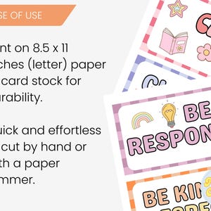 Pastel Retro Classroom Rules Posters Printable Groovy Rules Display ...