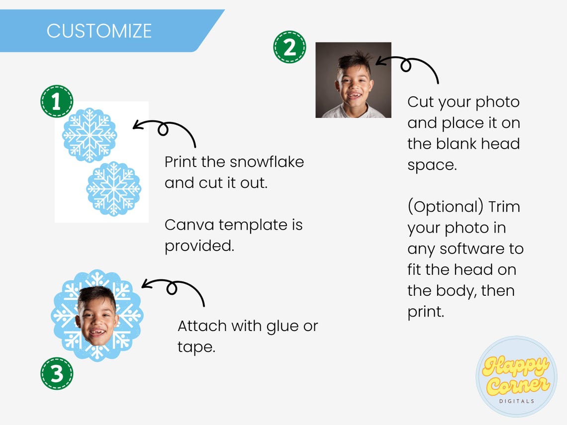 Every Snowflake is Unique Winter Bulletin Board Kit Editable Christmas ...