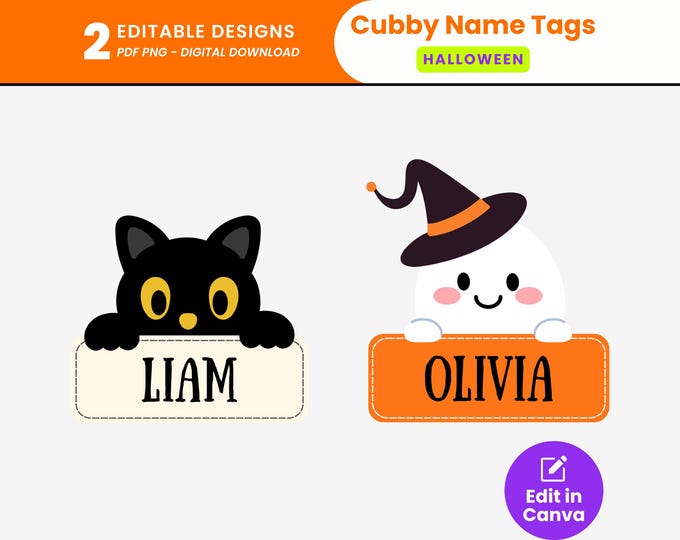 Gingerbread Boy and Girl Cubby Name Tags Editable Gingerbread Student ...